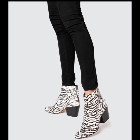Dolce Vita | Shoes | Dolce Vita Zebra Print Booties Calf Hair Leather ...